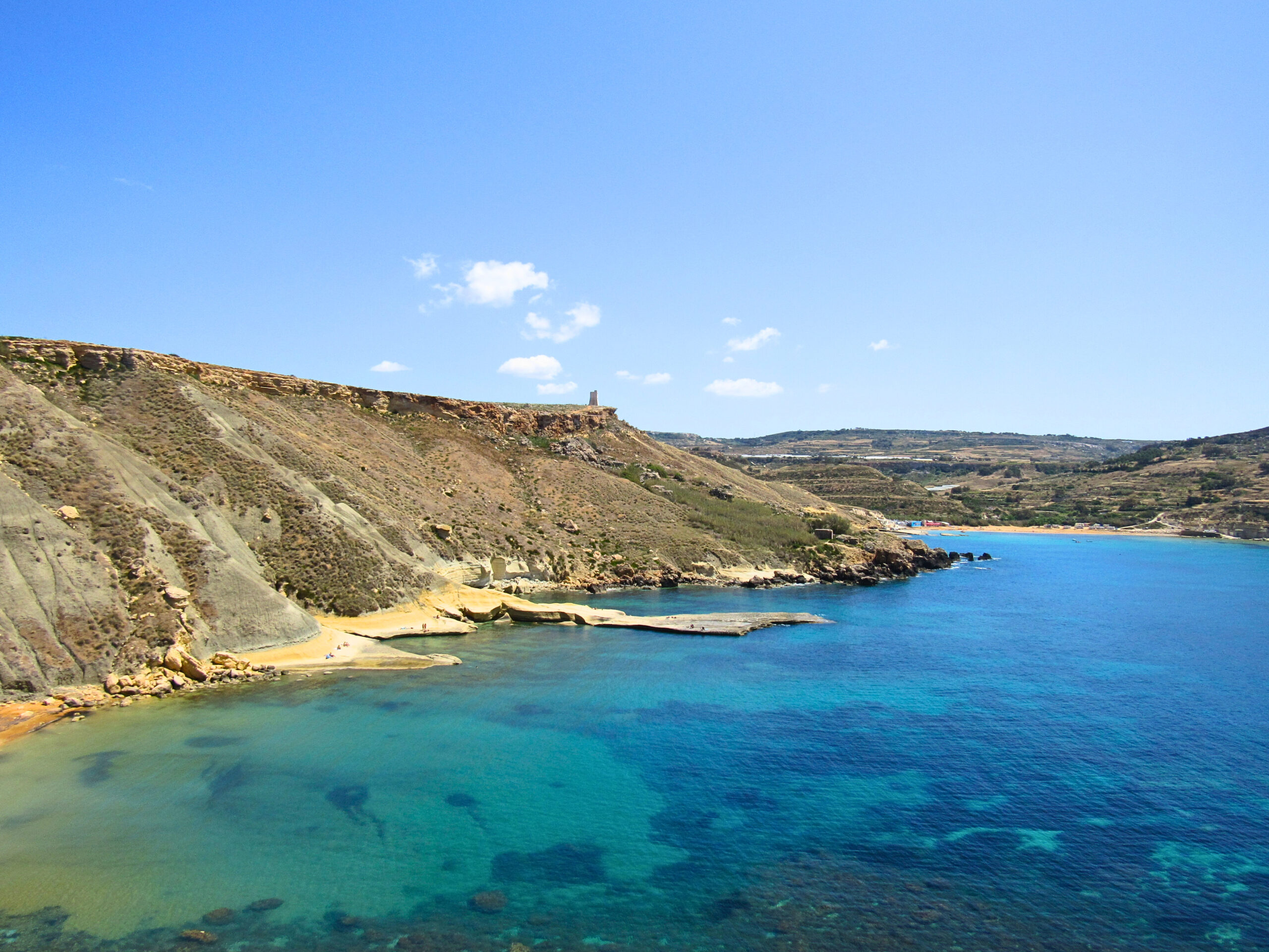 Qarraba Bay from Il Qarraba viewpoint ⋆ EverlastingWandering